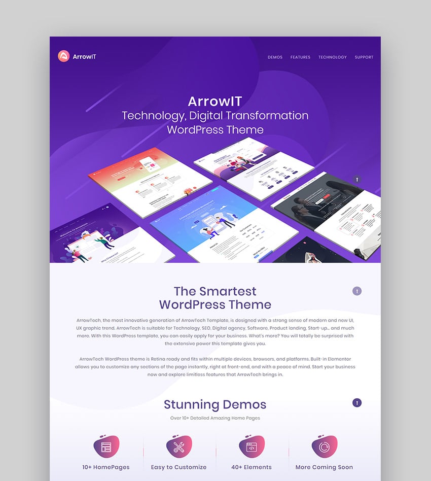 24+ Top IT & Tech Software Company WordPress Themes | Envato Tuts+