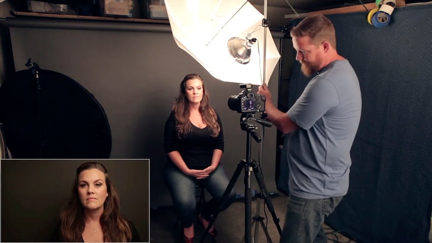 Classic One-Light Portrait Photo Setup: Loop and Butterfly Lighting ...