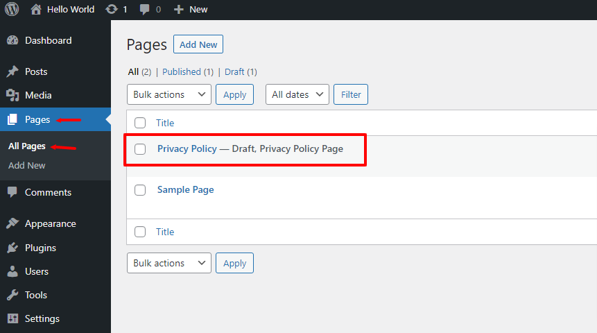 How to Create a Privacy Policy Page in WordPress | Envato Tuts+
