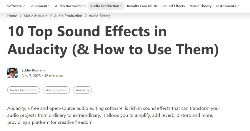 How to Vocode Audio in Audacity: A Comprehensive Guide | Envato Tuts+