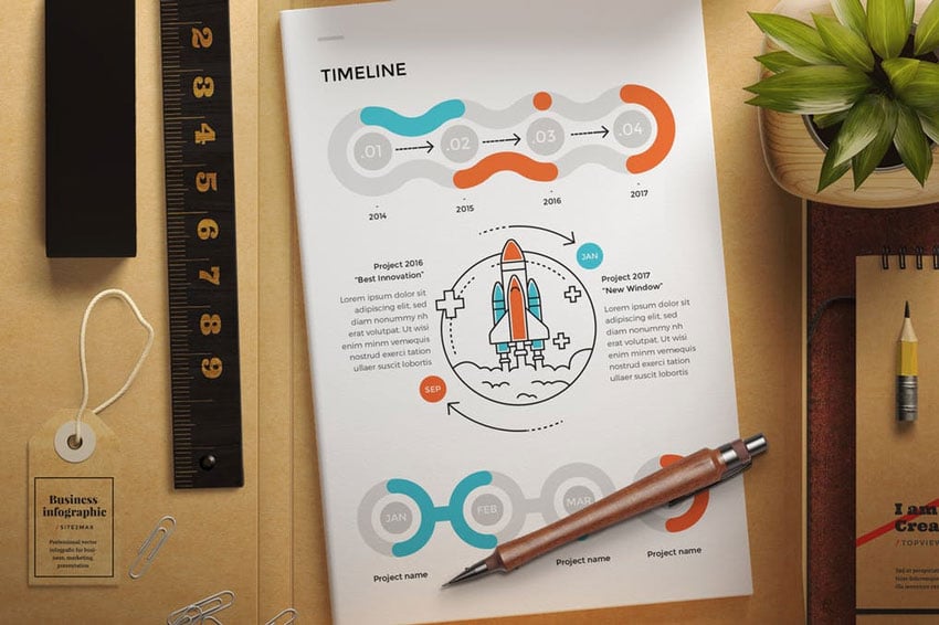 27 Plantillas de Infografía Creativas | Envato Tuts+
