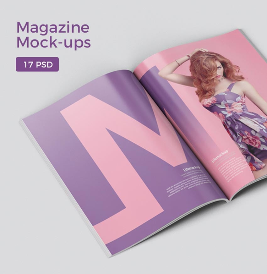 20+ Top Magazine PSD Mockup Templates (Spread & Cover Designs) | Envato ...