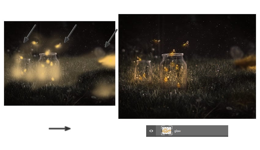 How to Create a Glowing Fireflies Photo Manipulation in Adobe Photoshop