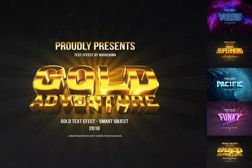 32 Best Gold Text Photoshop Effects (And Other Metallic Effects ...