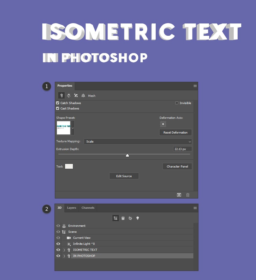 How to Create a 3D Isometric Text Effect in Photoshop | Envato Tuts+