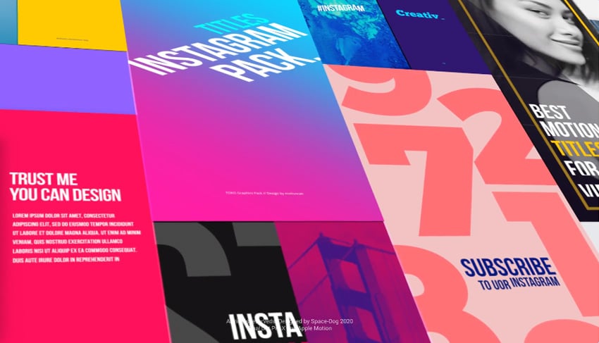12 Top Instagram Stories Title and Text Templates for Final Cut Pro X ...