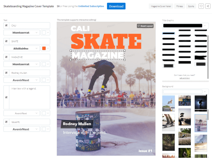 How to Make Your Own Sports Magazine Cover (With a Magazine Cover Maker ...