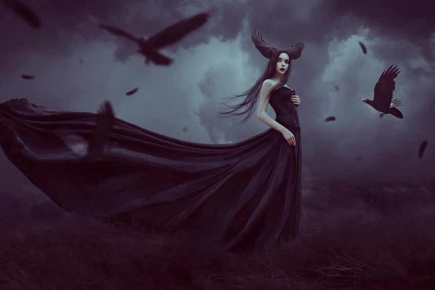 How to Create a Gothic Crow Lady Photo Manipulation With Adobe ...