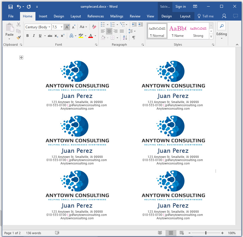 How to Make Your Own Business Cards in Word | Envato Tuts+
