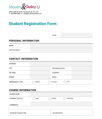 How To Customize A Registration Form Template MS Word How To Customize A Registration Form Template MS Word