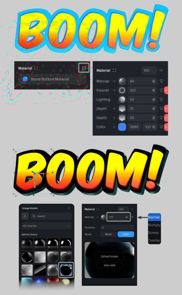 How to create a comicbook text effect in Spline | Envato Tuts+