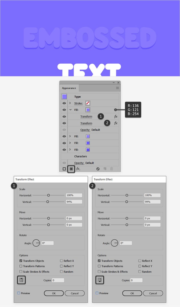 How To Emboss Text In Illustrator Envato Tuts 