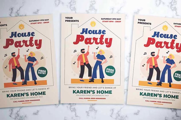 15+ Best House Party Flyers | Envato Tuts+