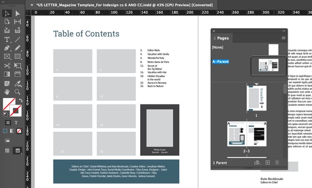 How To Edit Parent Pages In InDesign Envato Tuts 