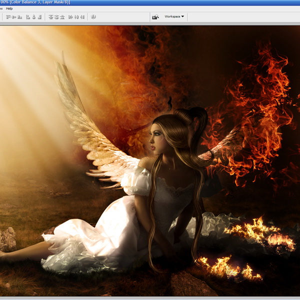 How to Create a Fallen Angel on Fire Photo Manipulation | Envato Tuts+