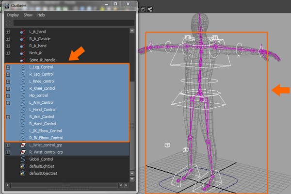 Building A Complete Human Character Rig In Maya, Global Control and ...