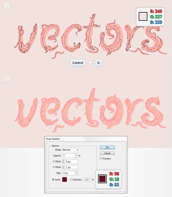 Create a Curvy, Worms Text Effect in Illustrator | Envato Tuts+