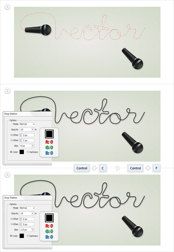 Create a Microphone Illustration and Cable Text Effect | Envato Tuts+
