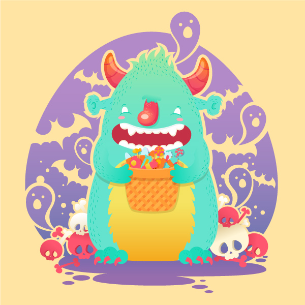 Create a Funny Trick-or-Treat Halloween Monster in Adobe Illustrator ...
