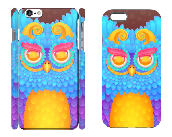 Create a Radiant Owl iPhone Case Template in Adobe Illustrator | Envato ...