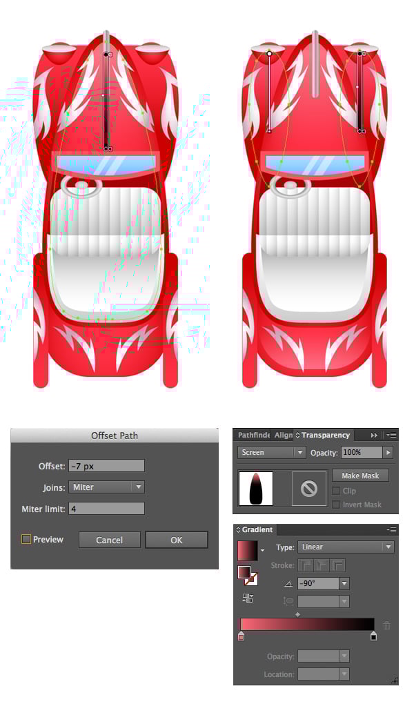 How to Create a Bird's-Eye View of Retro Cars in Adobe Illustrator ...