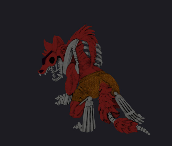 Paint Foxy From the Five Nights at Freddy's Series in Adobe Photoshop ...