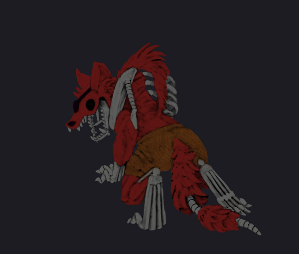 Paint Foxy From the Five Nights at Freddy's Series in Adobe Photoshop ...