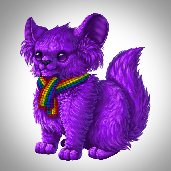 How to Create a Furry, Purple Spirit Day Mascot in Adobe Photoshop ...