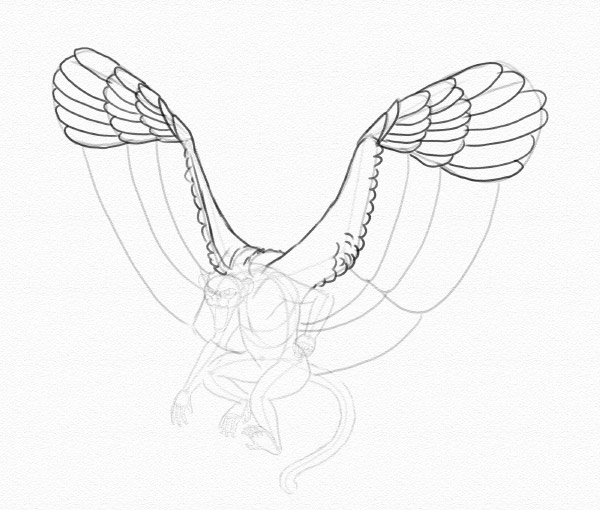 Fly, My Pretty! How to Draw a Winged Monkey Step by Step | Envato Tuts+