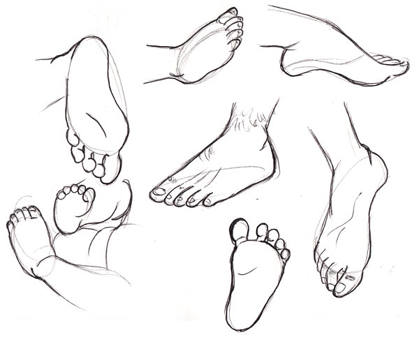 Human Anatomy Fundamentals: How to Draw Feet | Envato Tuts+
