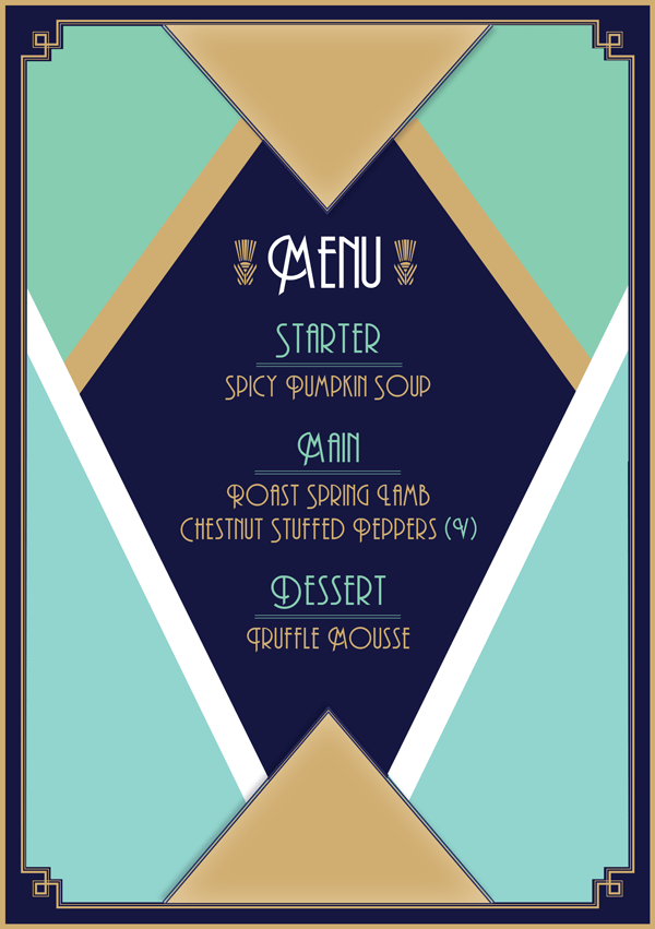 Design a Glamorous Art Deco Menu in Adobe InDesign | Envato Tuts+