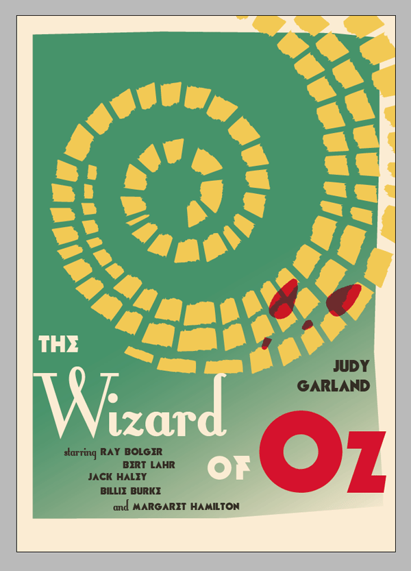 Design a Vintage ‘Wizard of Oz’ Movie Poster in Adobe InDesign | Envato ...