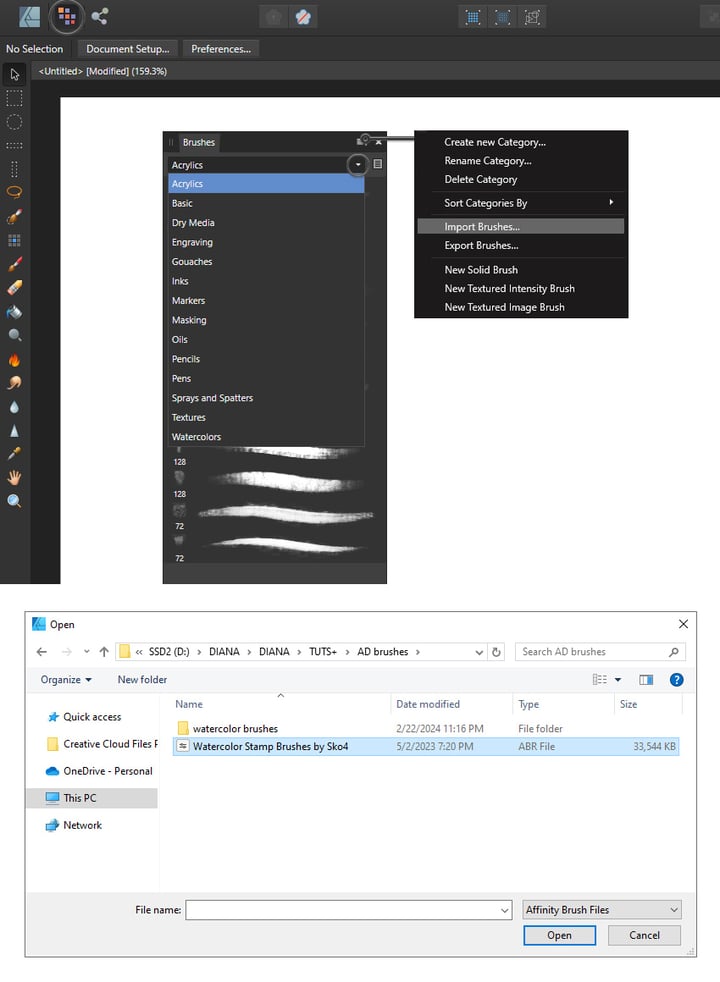 How to Add Brushes to Affinity Designer | Envato Tuts+