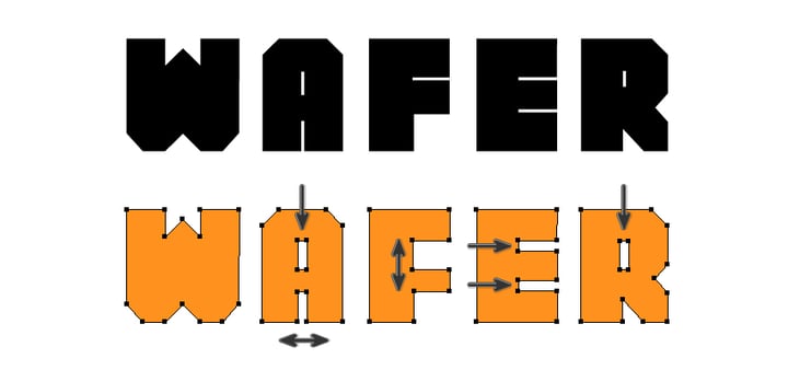 How to Create a Wafer Text Effect Covered With Melted Chocolate in ...
