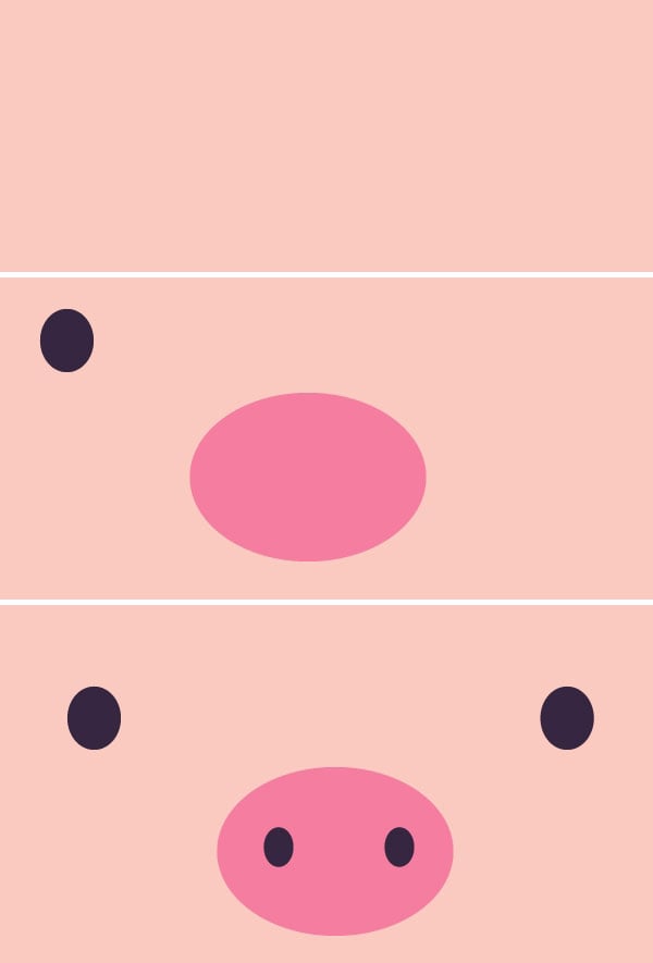 How to Make a Cute Pig Face Icon With Simple Gradient Mesh in Adobe ...