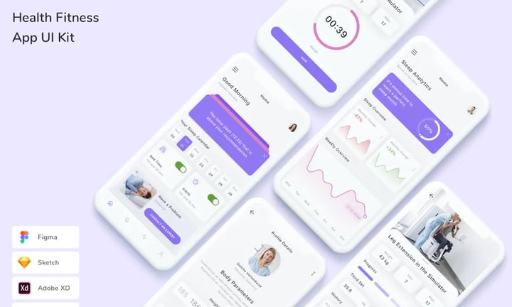 15+ Essential UI Kits for Health & Fitness Web Applications | Envato Tuts+