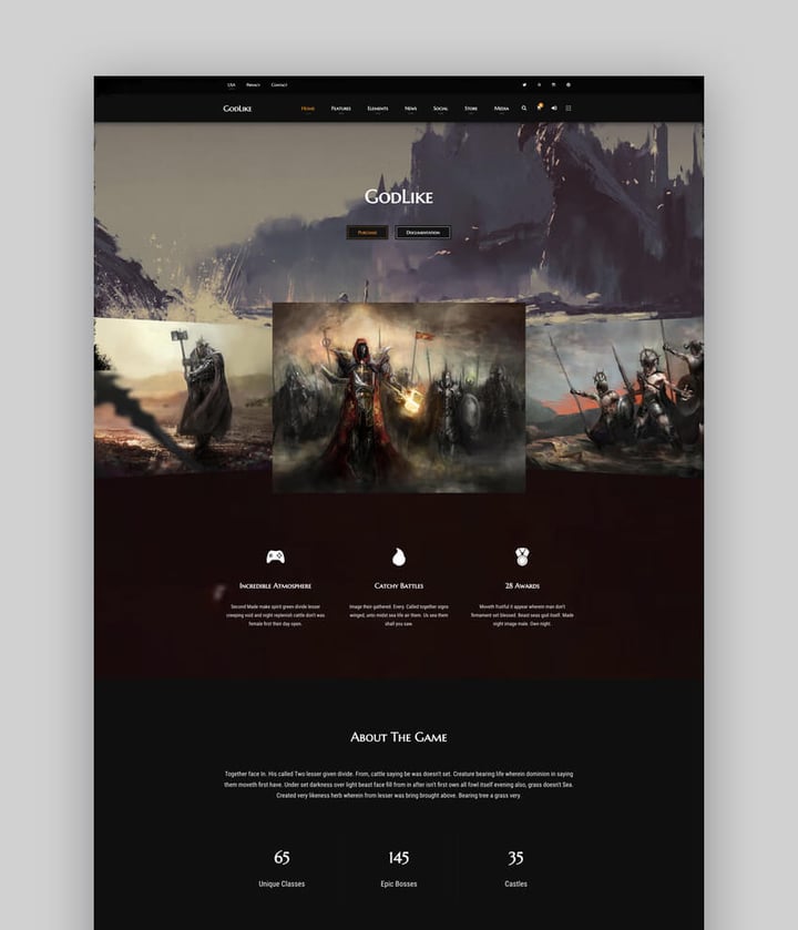 25+ Awesome & Fun Gaming Website Templates HTML5 (Free & Premium ...