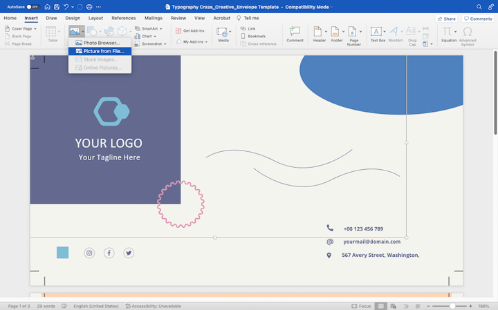 18 Best Free Microsoft Word Envelope Templates to Download for 2025 ...