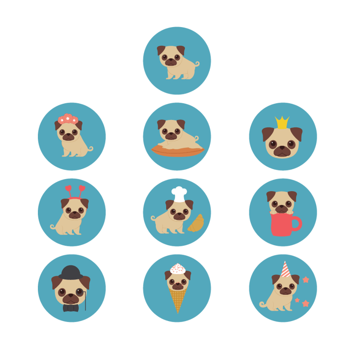 How to Create 10 Mini Pug Illustrations in Adobe Illustrator | Envato Tuts+