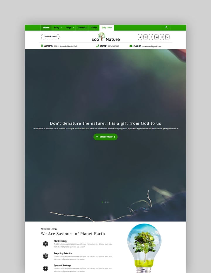 18 Best WordPress Themes for Organic and Eco-Friendly Websites | Envato ...