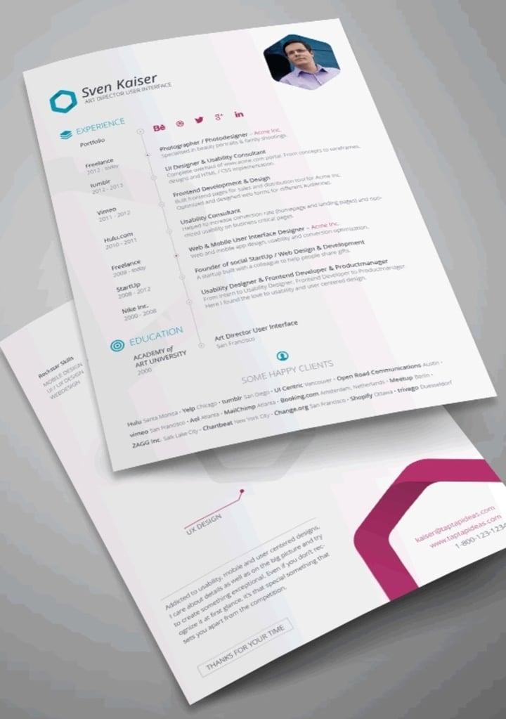 25+ meilleurs modèles de CV InDesign (Téléchargements Pro gratuits ...