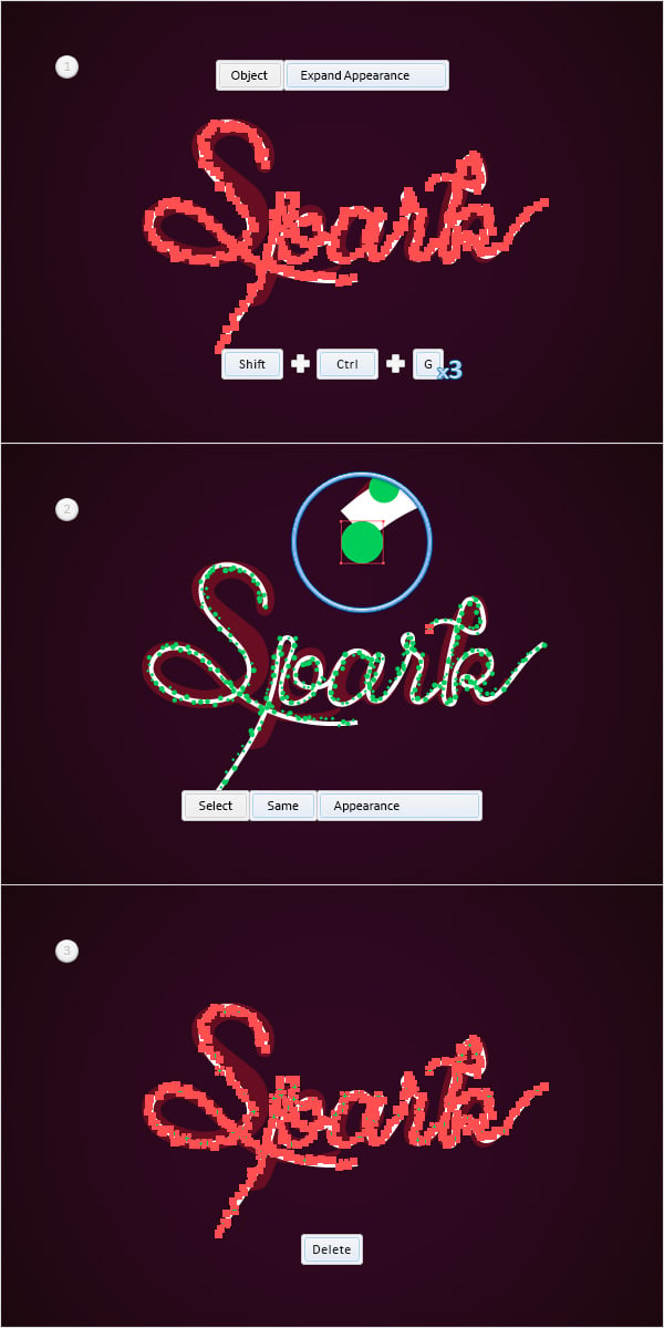 How to Create a Colorful, Sparkly Text Effect in Adobe Illustrator ...