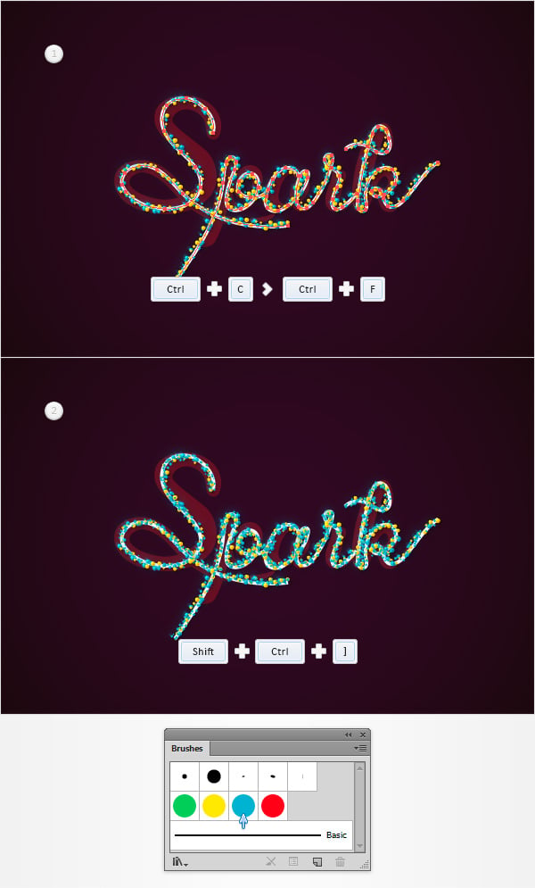 How to Create a Colorful, Sparkly Text Effect in Adobe Illustrator ...