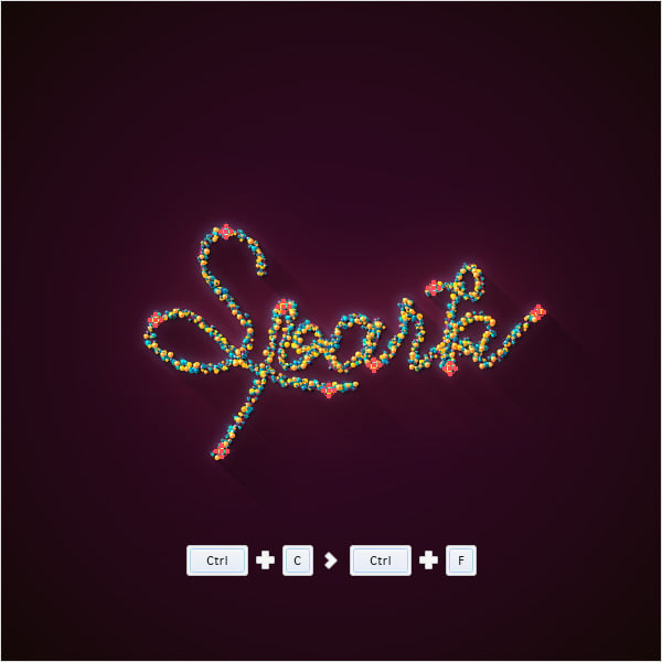 How to Create a Colorful, Sparkly Text Effect in Adobe Illustrator ...