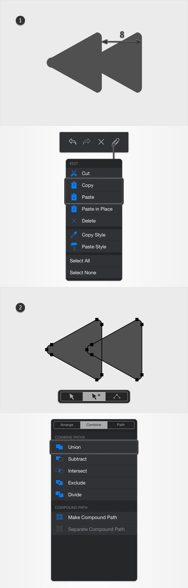 How to Create a Simple Player Bar UI in iDraw for iPad