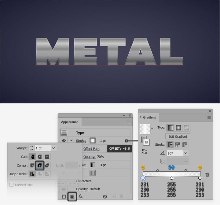 How to Make a Metallic Effect in Illustrator | Envato Tuts+