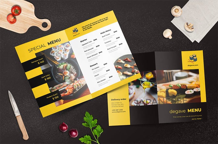 36 Ideas Creativas de Diseño Gráfico de Menú para Plantillas de Menú de ...