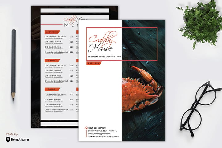 36 Ideas Creativas de Diseño Gráfico de Menú para Plantillas de Menú de ...