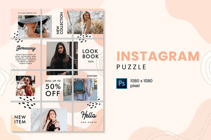 44 Best Instagram Layout Ideas (using Instagram Grid Templates ...