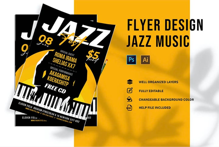 43 Best Music Flyer Templates (PSDs and Using a Music Flyer Maker ...